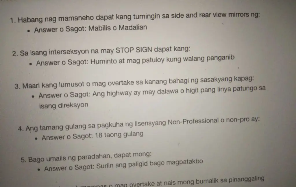 Easier Driver's License Examination in Different Philippine Languages