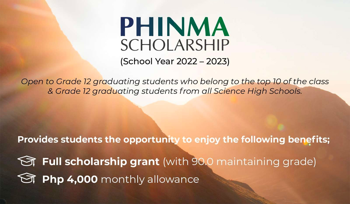 PHINMA Scholarship Program SY 2022 2023