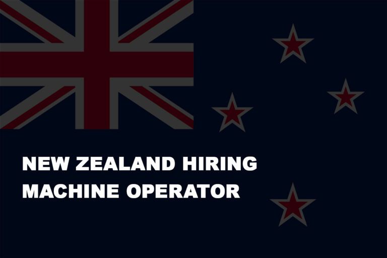New Zealand Hiring: Machine Operator
