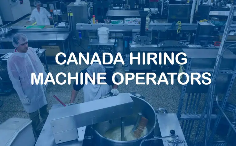 Canada Hiring Machine Operators – Announcement Philippines