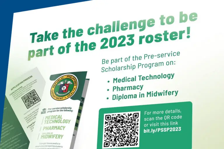 DOH Pre-Service Scholarship Program 2023 is now accepting applications ...