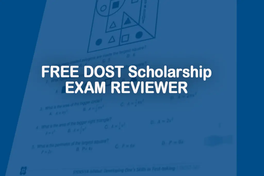 2025 DOST Scholarship Reviewers and Materials (Free Download)