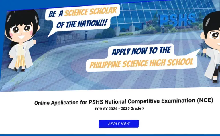 Open for Application: Philippine Science High School Scholarship ...