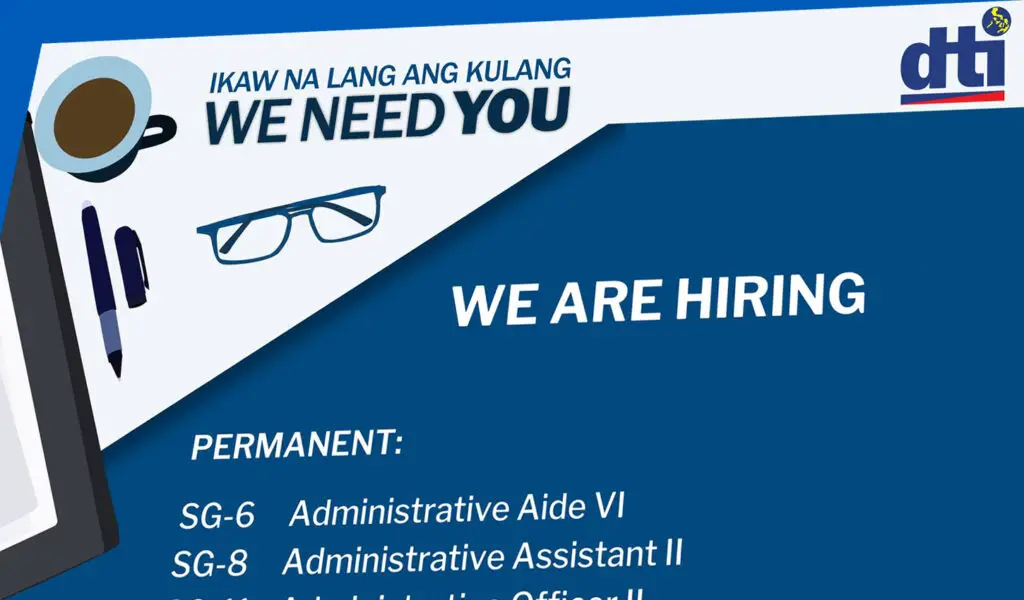 DTI Hiring – Announcement Philippines DTI Hiring – Announcement Philippines