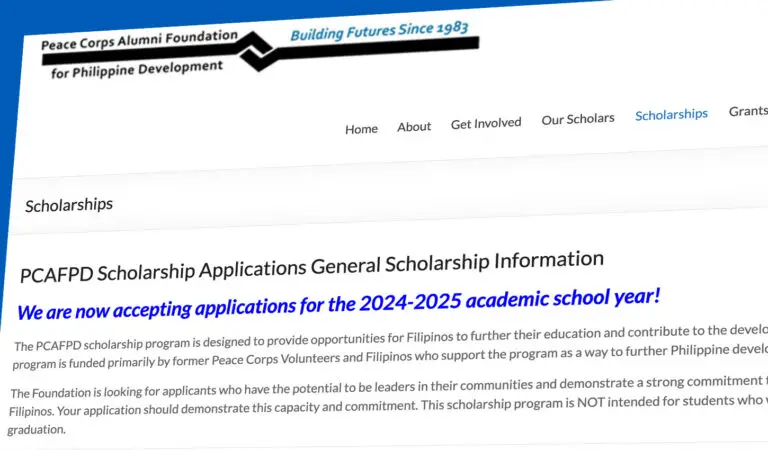 Peace Corps Alumni Foundation For Philippine Development – Announcement ...