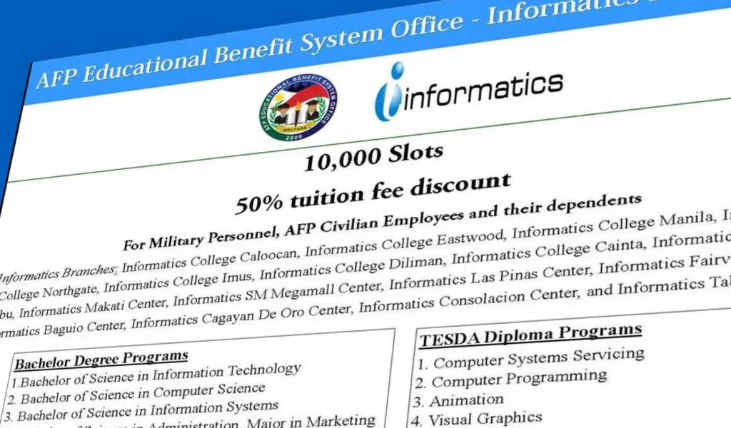 Call For Application: 2023 Armed Forces Of The Philippines Educational ...