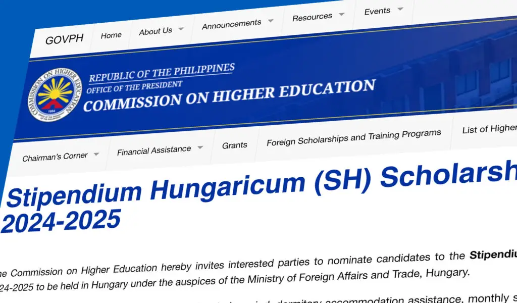 CHED Stipendium Hungaricum (SH) Scholarship Program for AY 2024-2025 Is ...