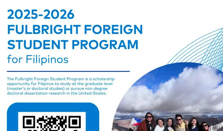 Fulbright Foreign Student Program (FFSP) Application For The 2025-2026 For Filipinos Is Now OPEN!