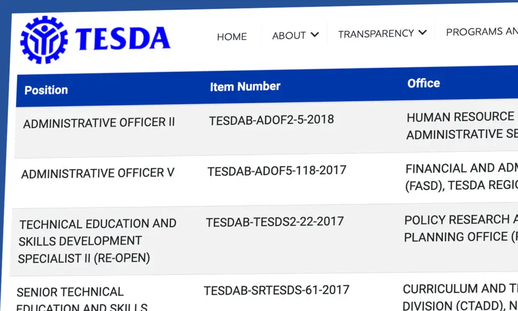 Apply Now: Technical Education and Skills Development Authority (TESDA ...