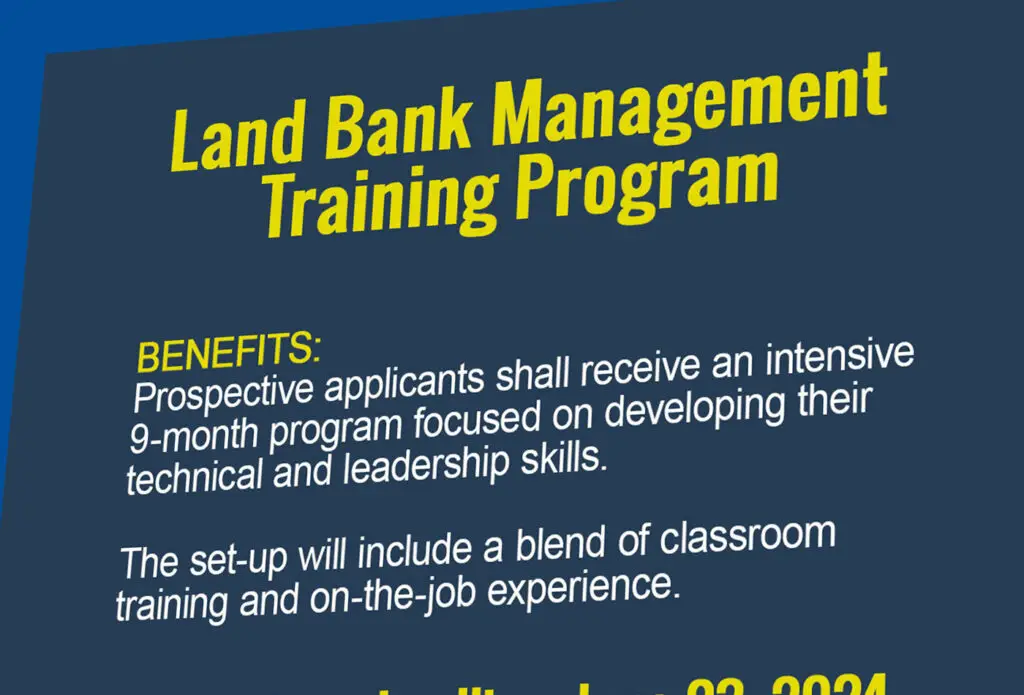 Shape your leadership skills with Land Bank Management Training Program