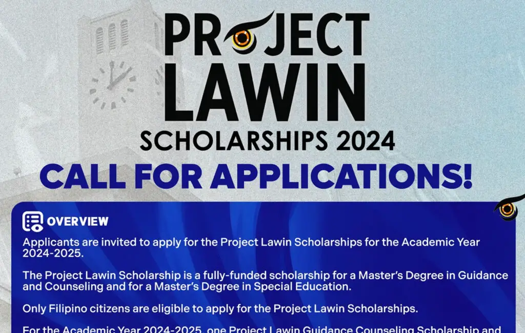Apply now for Project Lawin scholarship program