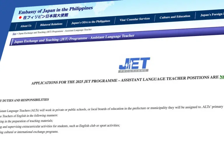 2025 JET Programme - ALT and CIR Applicants