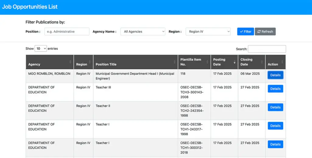 CSC Job Portal | Find Government Jobs in the Philippines