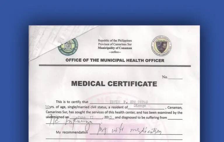 Medical Certificate | Requirements and Guide How to Get