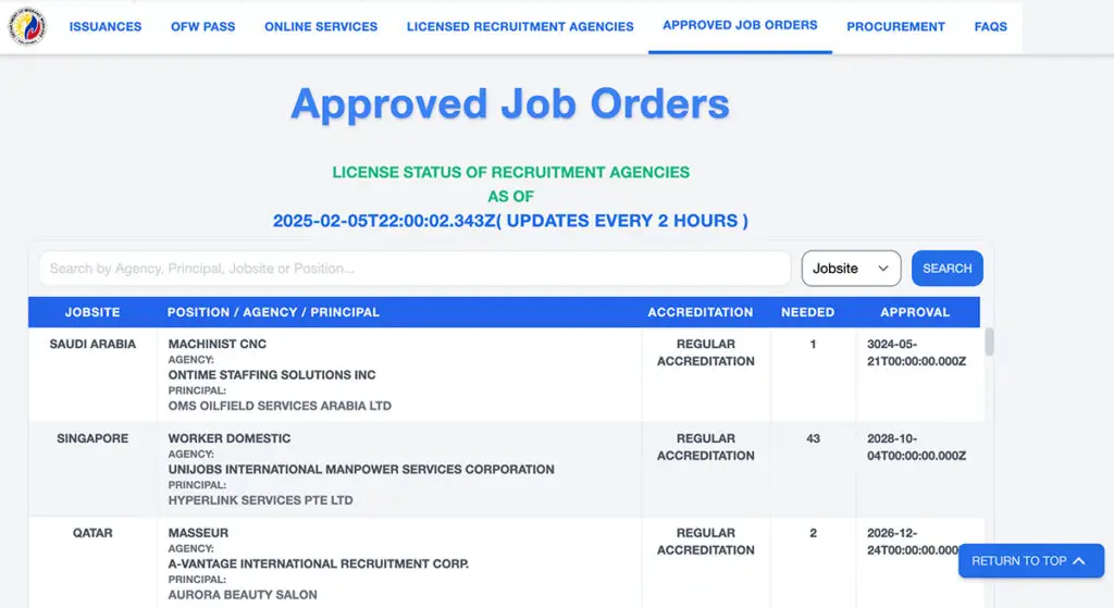 POEA-Approved Jobs Abroad for Filipinos in 2025 – How to Apply